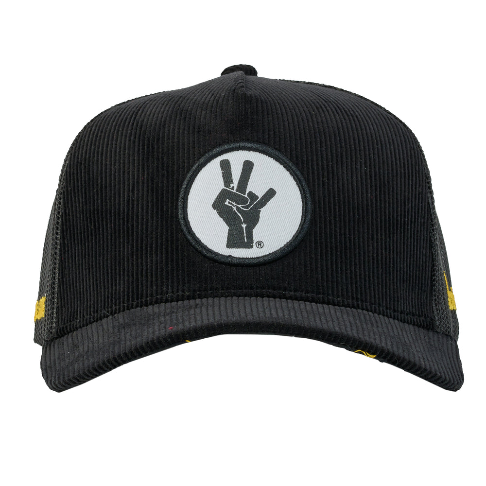ASU - Pitchfork Hand Mark Corduroy Trucker Mesh (Black/Gold) – d.hudson ...