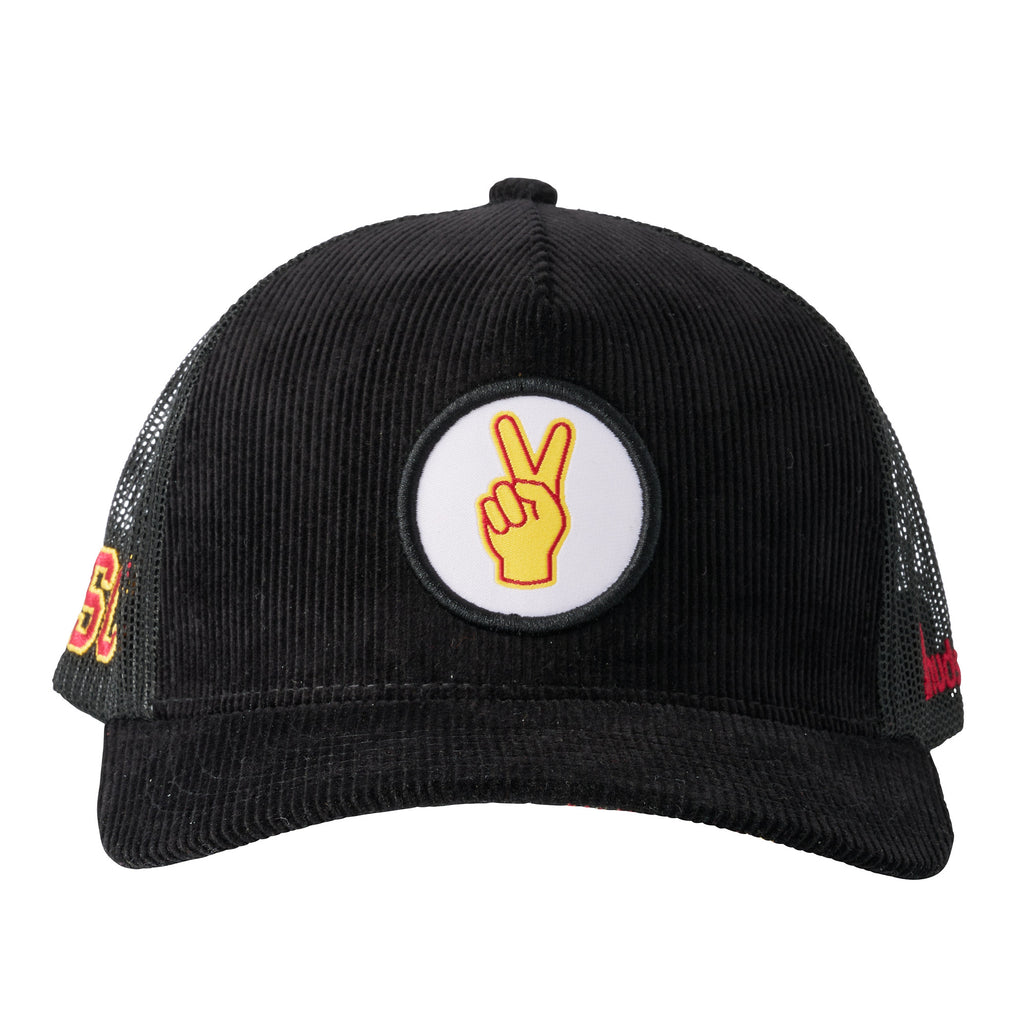 USC Black 5 Panel Corduroy Trucker Mesh Hat | University of Southern ...
